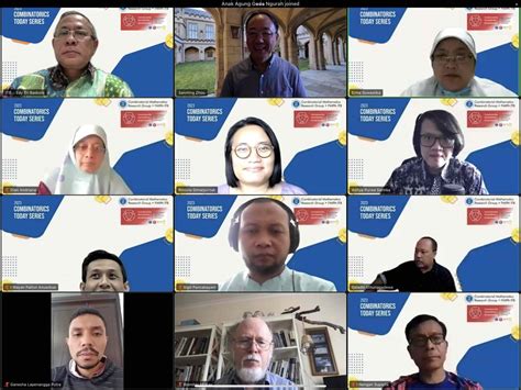 Seri Webinar Combinatorics Today Series 2023 Prof Sanming Zhou Dari Universitas Melbourne