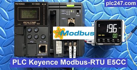 Tutorial PLC Keyence E5CC Omron Modbus RTU Via RS485 Plc247