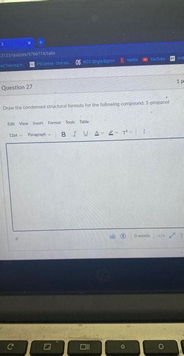 [solved] Draw The Condensed Structural Formula For The Fol