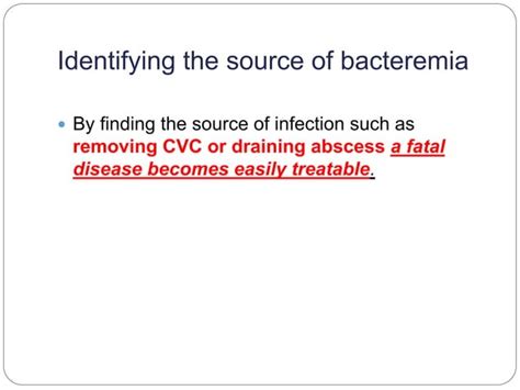 Bacteremia Pptx