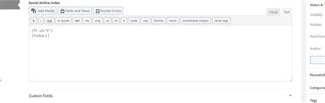 third party shortcode is not working in wysiwyg custom field toolset