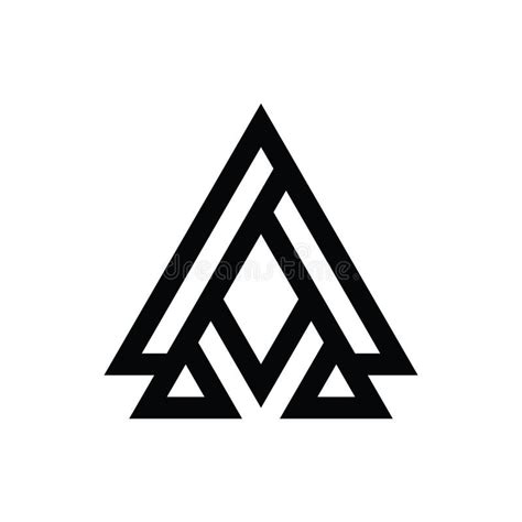 initial letter av or va monogram logo design stock illustration