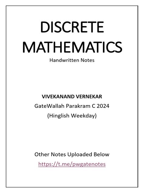 discrete mathematics pdf