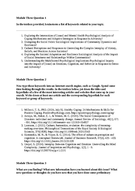 3 1 Module Three Short Response Module Three Question 1 In The