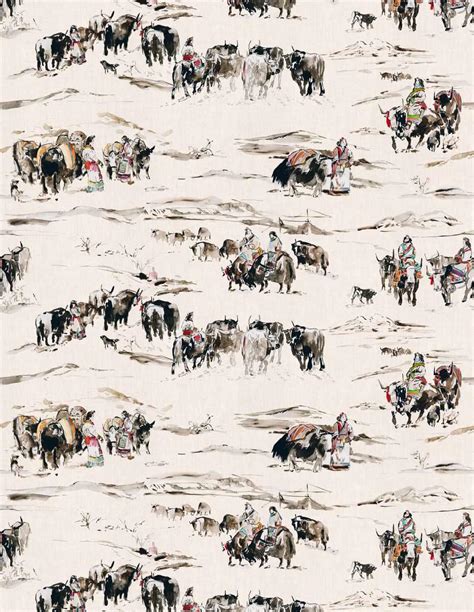 Bat Ulzii Sum Wp Mongolian Yak Wallcovering S Harris