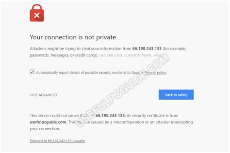 6 Ways To Fix Your Connection Is Not Private Error In Google Chrome