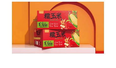 玉米 御鲜妃 糯玉米包装设计小白了个兔 站酷zcool