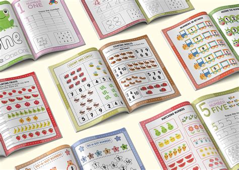 Number Tracing Activity Book Behance