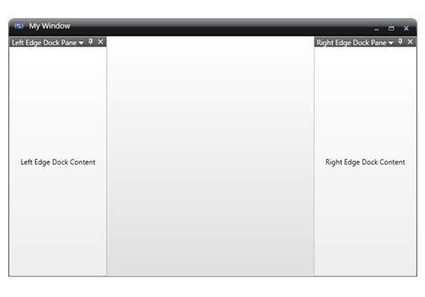 Simple Docking Dock Manager WPF