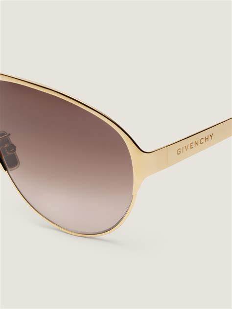 Givenchy Bold Sunglasses In Metal In Browngolden Br00bmr05d 242