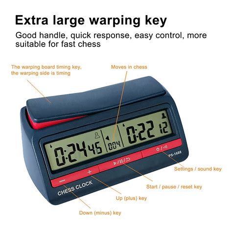 Brand Chess Clocks Electronic Alarm Stop Timer Por Grandado