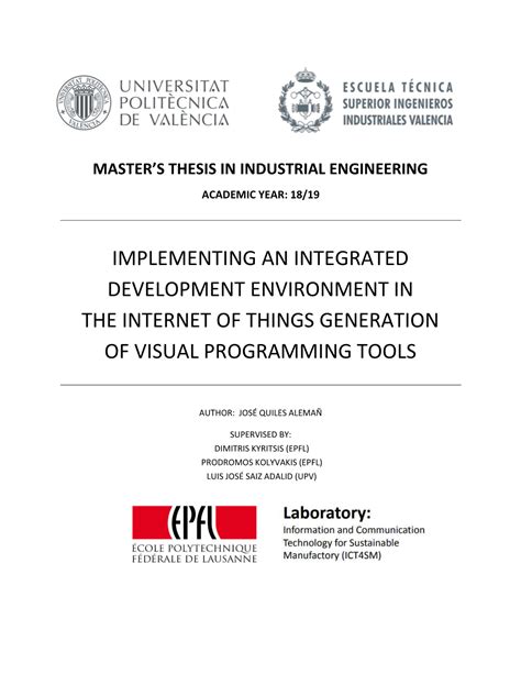 Implementing An Integrated Development Environment In The Internet Of Things Generation Of