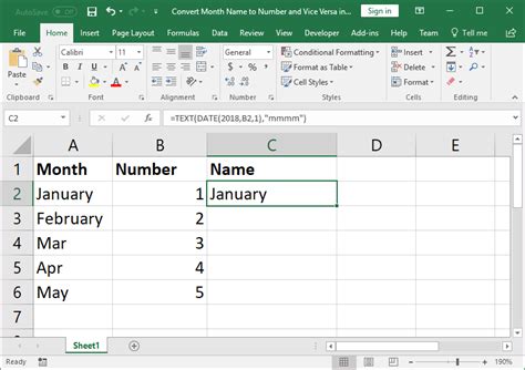 Convert Month Name To Number And Vice Versa In Excel TeachExcel Com