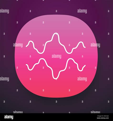 Abstract Fluid Waveforms App Icon Music Rhythm Digital Soundwave Frequency Curves
