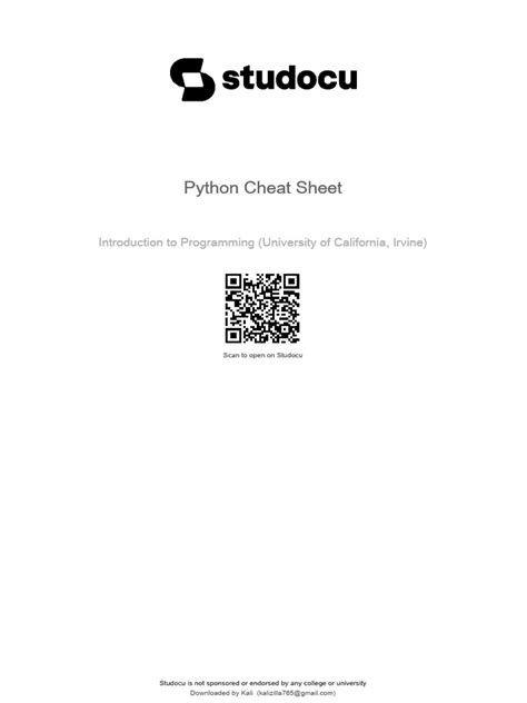 Python Cheat Sheet Python Cheat Sheet Pdf Boolean Data Type Control Flow