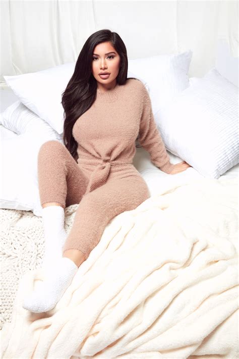 Warm Up To Me Fuzzy Set Taupe Fashion Nova