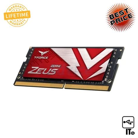 Ram Ddr43200 Nb 16gb Team Zeus ประกัน Lt แรมโน๊ตบุ๊ค Ram Notebook เเรม หน่วยความจำ Ram Ddr