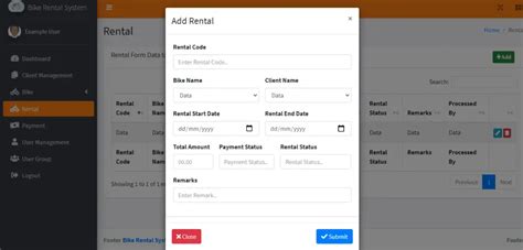 Bike Rental System Free Template In Php And Bootstrap