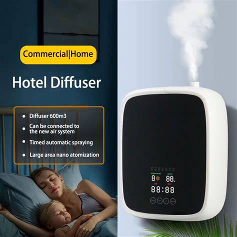 Aroma Diffuser Wall Mounted Hotel 500ml Aroma Diffuser With Fan Inside For Large Area Hotel