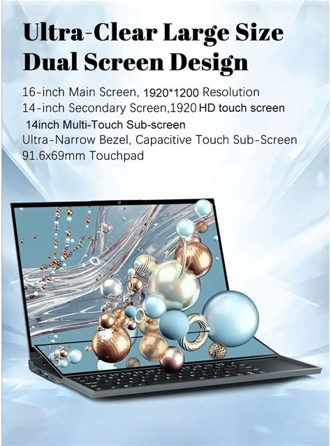 Gmolo Dual Screen Gaming Laptop Touch Screen Core I Th Gen Gb Gb Ram Dual Ssd Slots