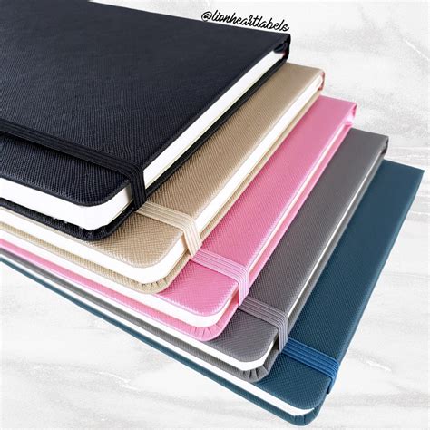 【hot Sale】 Personalized Leather Notebook Hardbound A5 Lined 80 Sheets 80 Gsm Journal Bookmark