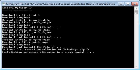 GenTool Documentation CNC Zero Hour GameReplays Org
