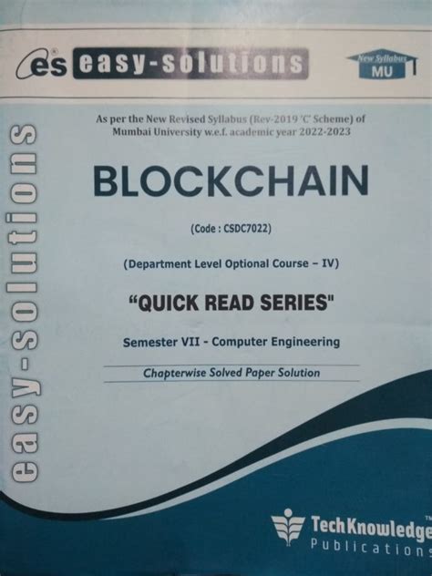 Easy Solutions Blockchain Mu Bookwalas