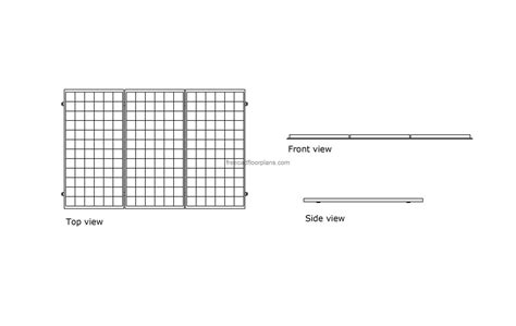 Solar Panel Array Free Cad Drawings
