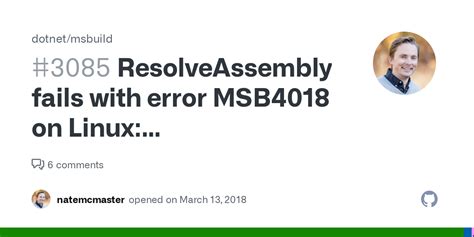Resolveassemblyreference Fails With Error Msb4018 On Linux
