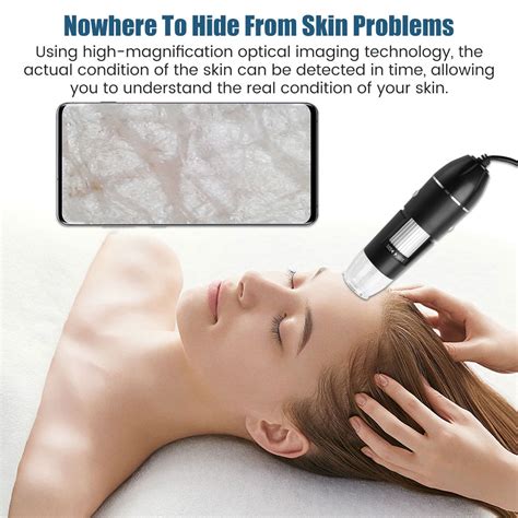 Scalp Detection Pores Magnifier Wireless Dermatoscope Body Skin
