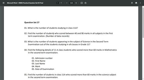 Dbms Question Session Task No 27 1st Year Semester 01 Java