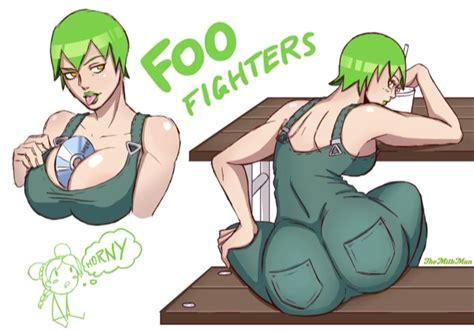 Rule 34 Female Filthyhamonuser Foo Fighters Green Hair Jojos Bizarre