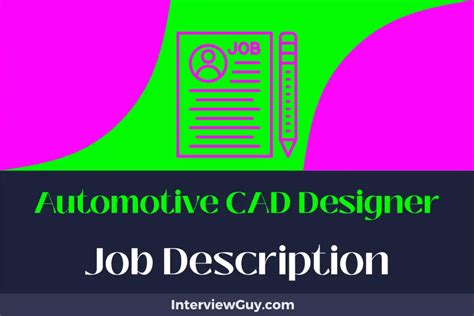 Automotive Cad Designer Job Description Updated For 2025 Automotive Cad Designer Job Description Updated For 2025