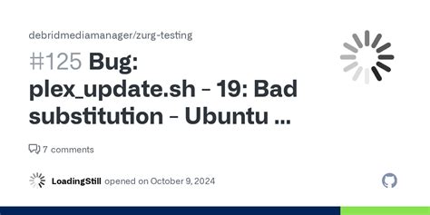 Bug Plex Update Sh 19 Bad Substitution Ubuntu Non Docker · Issue 125