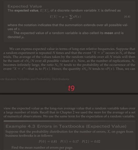 solved expected value the expected value e[x] of a