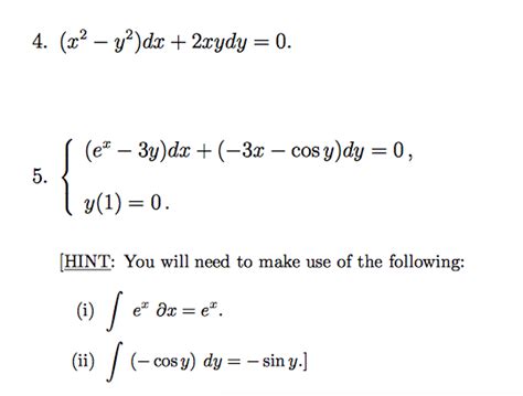 solved in problems 1 6 solve the differential equation o