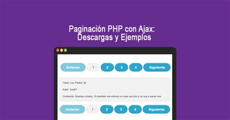 Paginaci N Php Con Ajax Descargas Y Ejemplos Baulphp