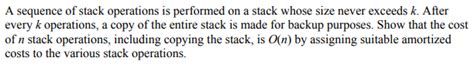 Solved A Sequence Of Stack Operations Is Performed On A Chegg Com