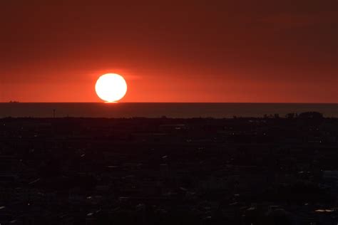 大乗寺丘陵公園の夕日 3Shot Style