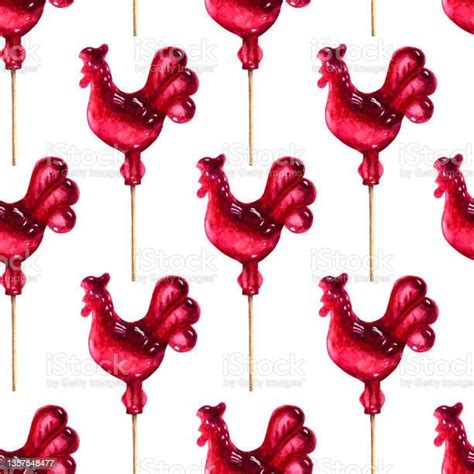 롤리팝 사탕 일러스트레이션 수채화 그림 흰색 배경에 고립 매끄러운 패턴 0명에 대한 스톡 벡터 아트 및 기타 이미지 0명 겨울 공휴일 Istock