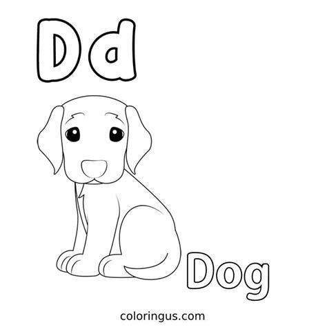 Letter D Coloring Pages Free Printable Pdf