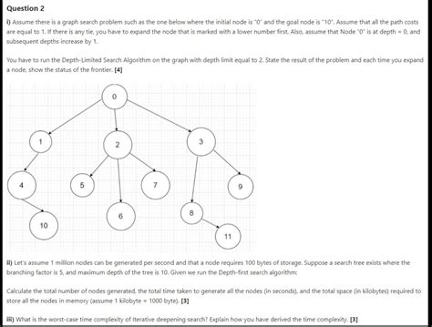question 2 i assume there is a graph search problem