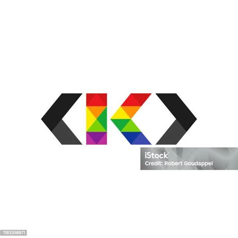 벡터 로고 레터 K 개발자 로고 기업 비즈니스에 대한 스톡 벡터 아트 및 기타 이미지 기업 비즈니스 기하 도형 다중 색상