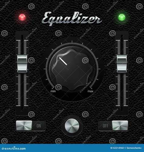 Hi End Ui Analog Volume Equalizer Level Mixer Volume Plastic Knob