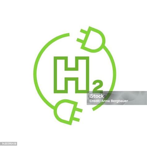 녹색 수소 생산 재생 가능 에너지 원 벡터 일러스트 레이 션 기체 물리 구조에 대한 스톡 벡터 아트 및 기타 이미지 기체