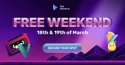 free weekend on vue school vue js feed