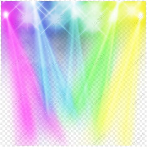 색상 그라디언트 일러스트 스포트라이트 무대 조명 효과무지개 색빛나는 Png 일러스트 무료 다운로드 Lovepik