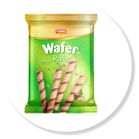 Wafer Rolls With Hazelnut 150g Twins Products Ltd