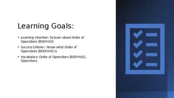Year Mathematics Order Of Operations PowerPoint Lesson Part