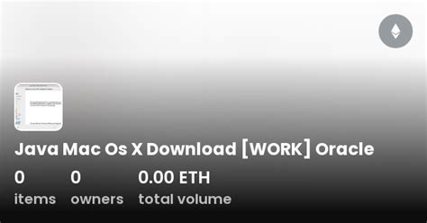 java mac os x download [work] oracle collection opensea